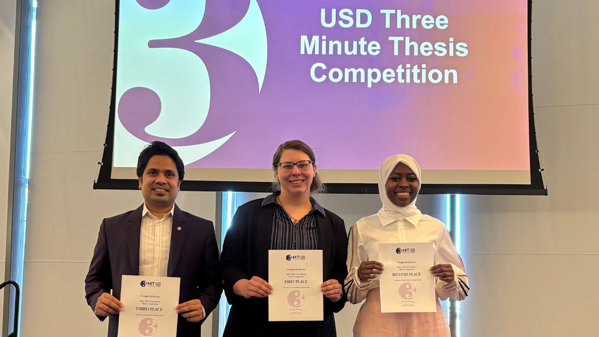 Graduate Student in Biological Science Takes First Place in USD 3MT ...